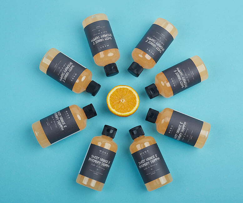Sweet Orange & Rosemary Organic Shampoo | Mana Beauty Spirit